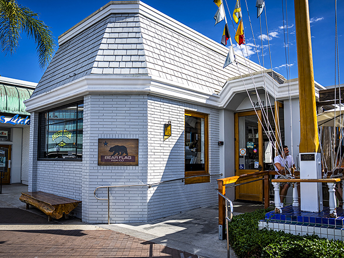 This unassuming white building houses seafood that would make mermaids swim upstream. Bear Flag's simple exterior belies the flavor explosion within.