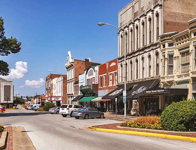 Historic buildings stand watch like faithful sentinels.