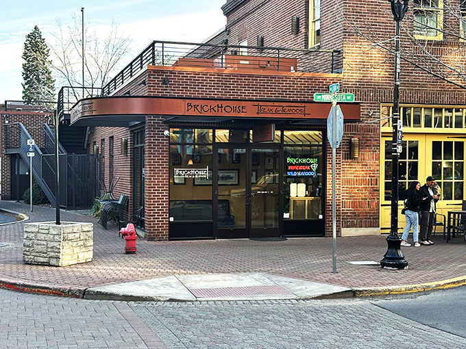 Corner of Yum and More Yum! This sleek spot serves up steaks so good, you'll want to hug the chef (but maybe wait till after dinner).