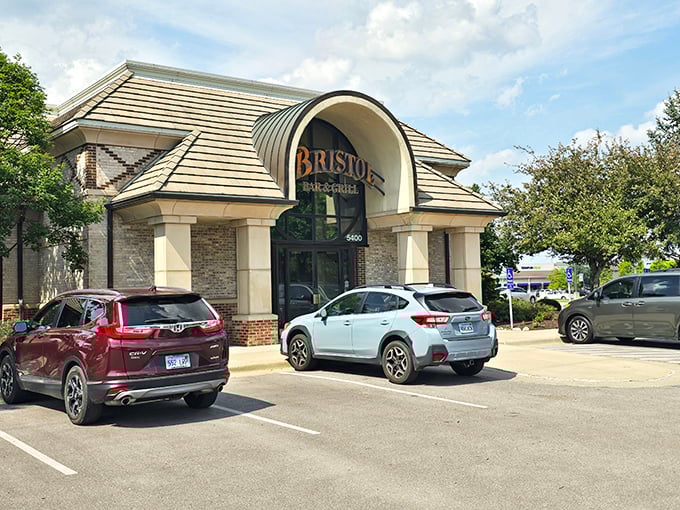 The polished exterior hints at Bristol's refined approach to seafood—fresh catches prepared with respect and skill.