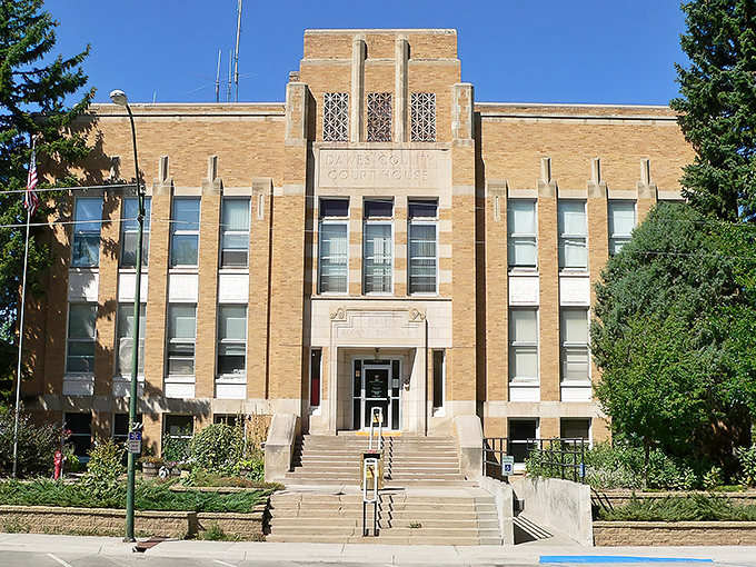 Chadron's courthouse stands as a testament to small-town pride in a place where housing costs less than a luxury car.