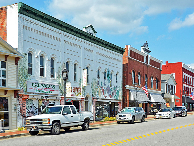 In Clarksville, even the buildings seem to smile at passersby, creating a downtown where rushing feels almost impolite.