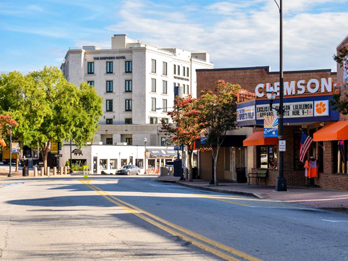 Downtown Clemson balances college-town energy with small-town charm, creating the perfect blend for visitors.