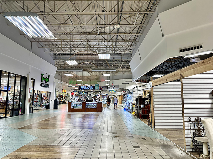 Bright lights, big bargains. This clean, organized space proves you don't need dust and chaos to find amazing deals.