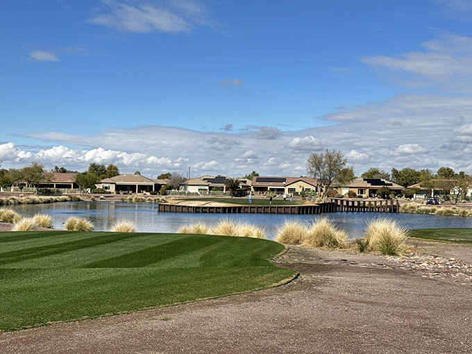 Waterfront living in Florence? Yes, please! Desert golf communities offer unexpected oases without draining your retirement reservoir.