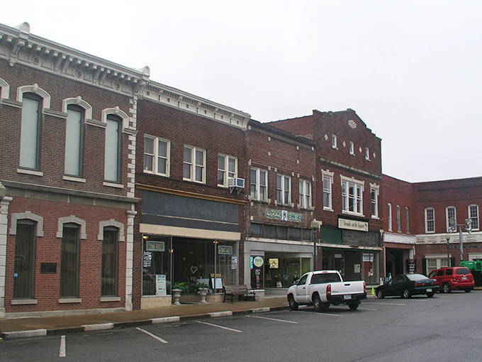 Weathered facades and small-town storefronts&mdash;this block&rsquo;s got the kind of quiet confidence that doesn&rsquo;t need flash.