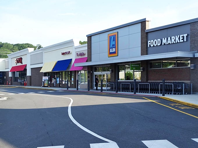 Colorful storefronts and convenient shopping options wait for you at this local plaza during your next sunny visit to Groton.