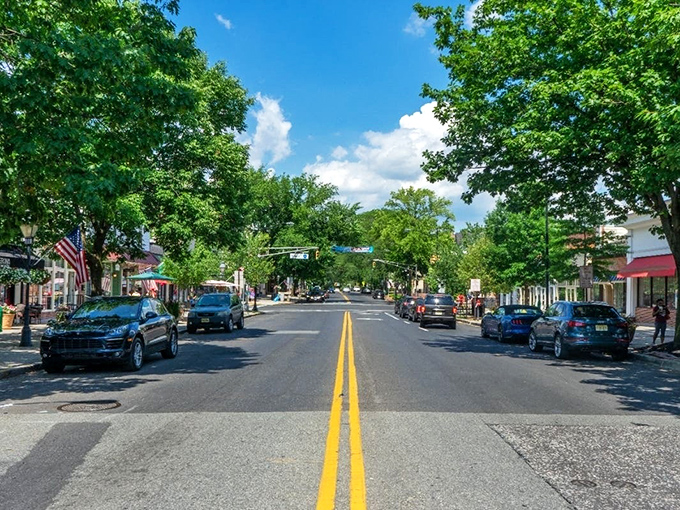 Discover the timeless beauty of Haddonfield as you wander through tree-lined streets filled with historic charm and welcoming local boutiques.