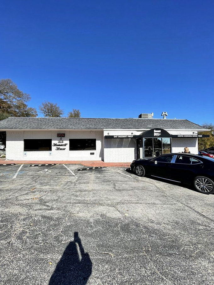 The white-trimmed windows of Hammett House have witnessed countless celebrations over plates of their famous chicken.