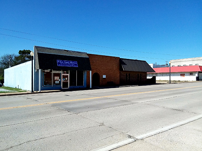 The heart of Healdton isn't in fancy buildings but in the everyday connections happening inside this humble town center.