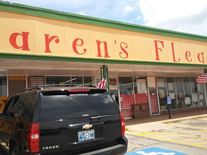 Inside Karen's, the treasure hunt begins. That lamp in the corner? It might be exactly what your living room has been missing!