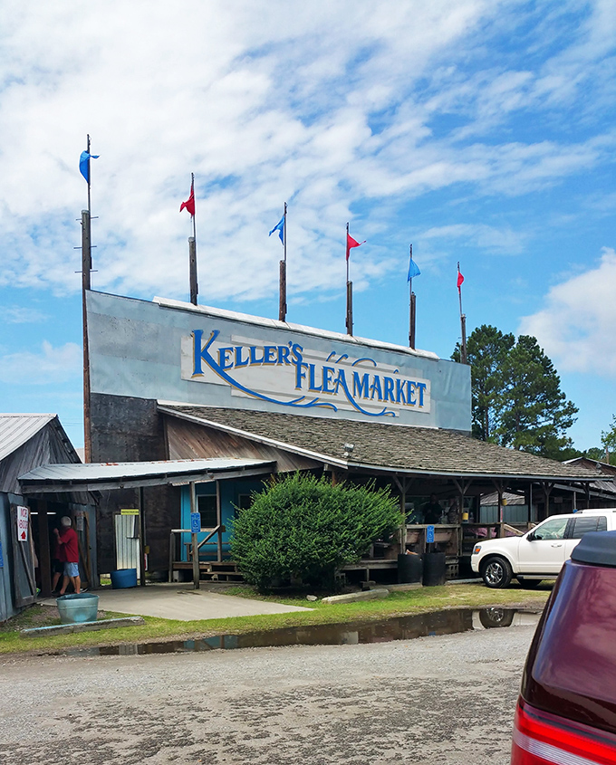 Shop like a local! Keller's inviting entrance has welcomed generations of Savannah treasure hunters seeking everything from necessities to novelties.
