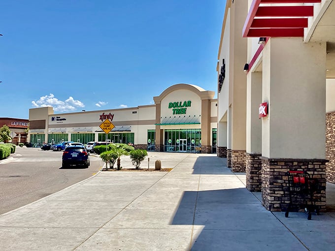 Shopping centers in Marana prove that even practical spaces can be beautiful when surrounded by Arizona's magnificent mountain backdrops.