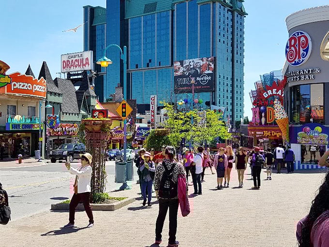 Where else can you find Castle Dracula, IHOP, and one of nature's greatest wonders all on the same street? Only in Niagara Falls!