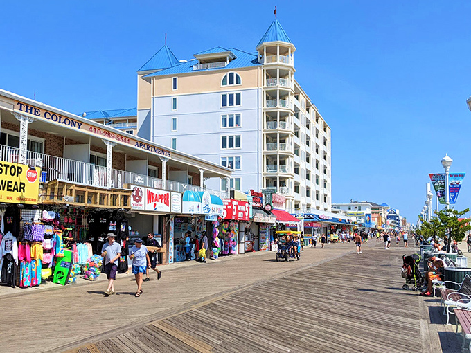 The iconic Ocean City boardwalk &ndash; where retirement dreams meet reality thanks to reasonable year-round living costs for seniors.
