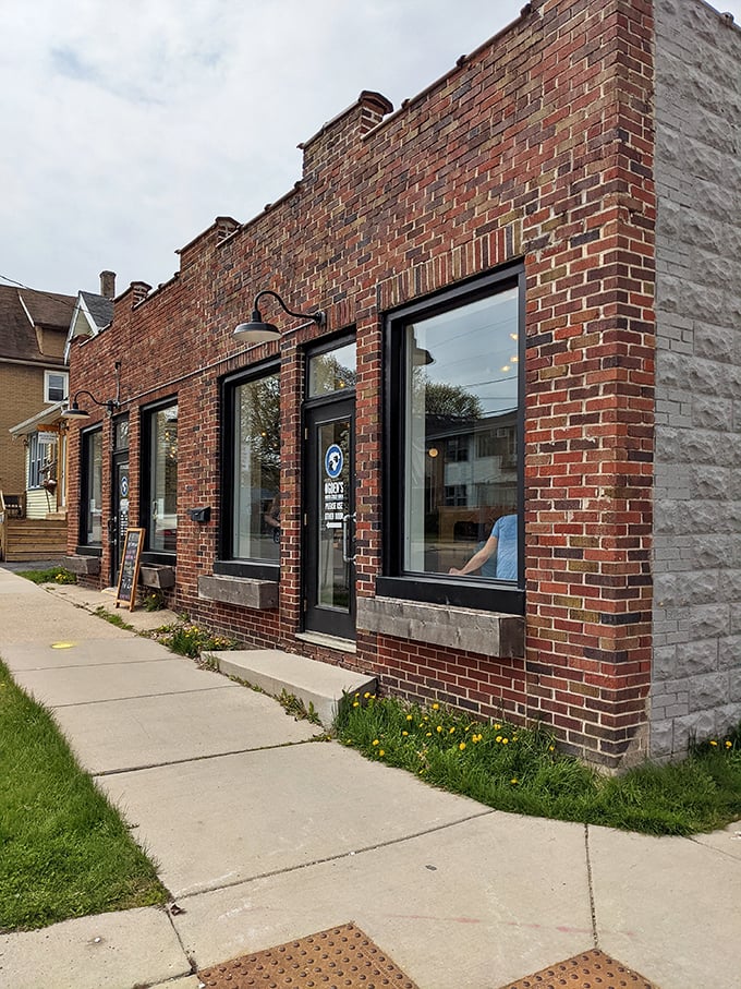 Simple, sturdy, and welcoming &ndash; Ogden's facade mirrors its breakfast philosophy: no unnecessary frills, just honest-to-goodness goodness.