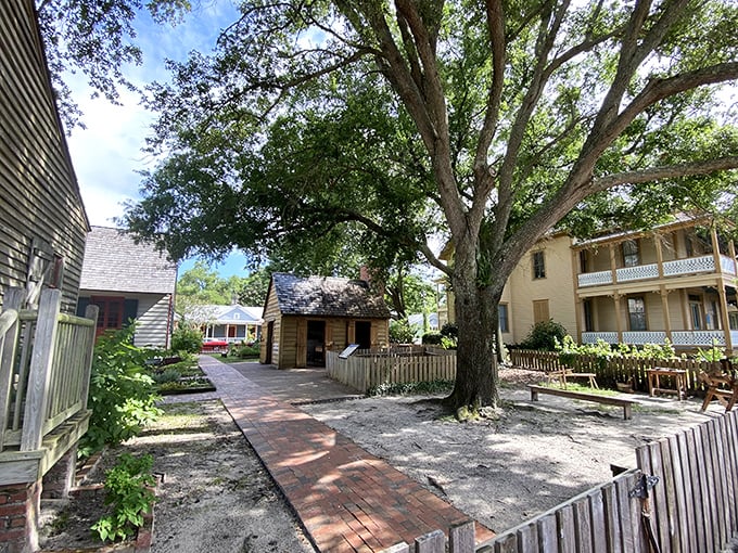 Downtown Pensacola's directional signs point to adventures in every direction. The Frog & Minnow Restaurant sounds intriguing!