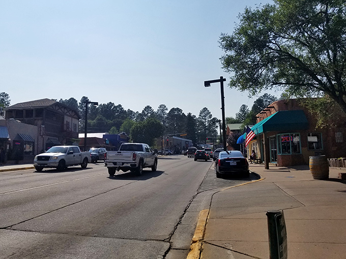 The forested backdrop of Ruidoso creates a natural playground where neighbors become hiking buddies.