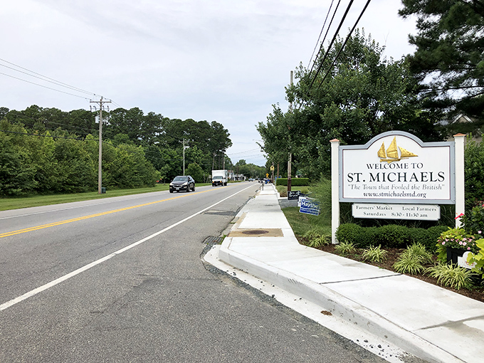 Chestertown's stately buildings frame streets where "running a quick errand" includes at least three conversations.