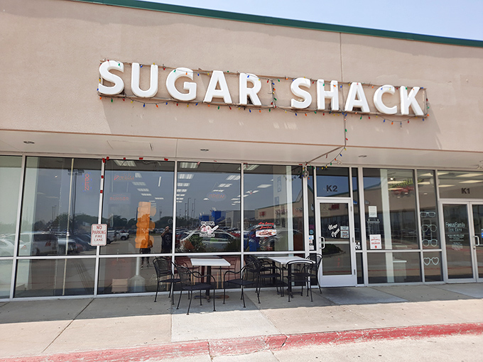 Clean lines and simple signage at Sugar Shack hide a wonderland of homestyle cooking. Sometimes the best treasures come in unassuming packages.