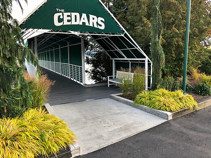 That green roof marks the spot where lake views and seafood create the kind of dining memory that has you planning your return visit before dessert arrives.