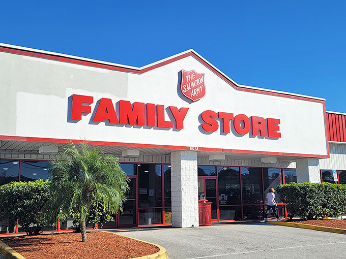This Salvation Army store might be the happiest-looking thrift shop in Florida. The treasures inside match the cheerful exterior!
