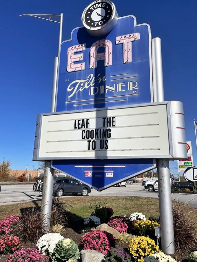 "Leaf the cooking to us" indeed! With that perfect pink-and-chrome exterior, they've earned the right to make dad jokes.