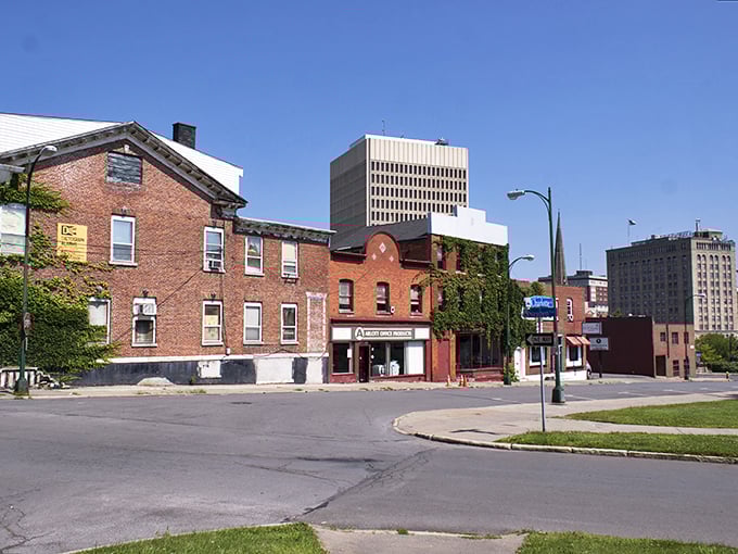 Colorful storefronts and classic architecture make Utica's downtown both visually appealing and surprisingly budget-friendly.