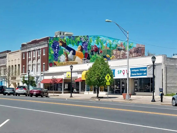 The colorful street art brightens Vineland's downtown, where your retirement savings won't fade nearly as fast as in pricier towns.
