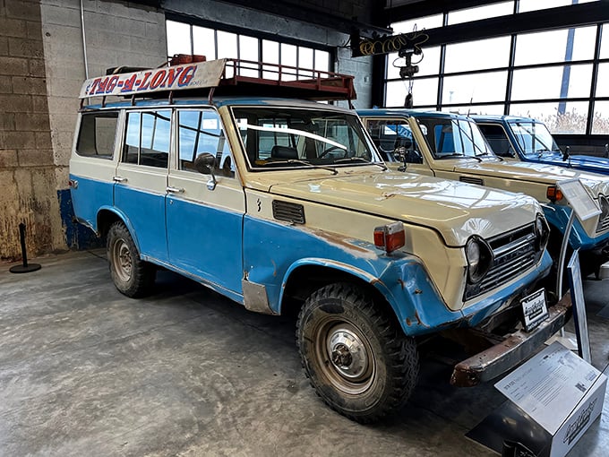 This two-tone FJ55 "Iron Pig" was the station wagon for families who considered "road less traveled" to be less of a metaphor and more of a destination.