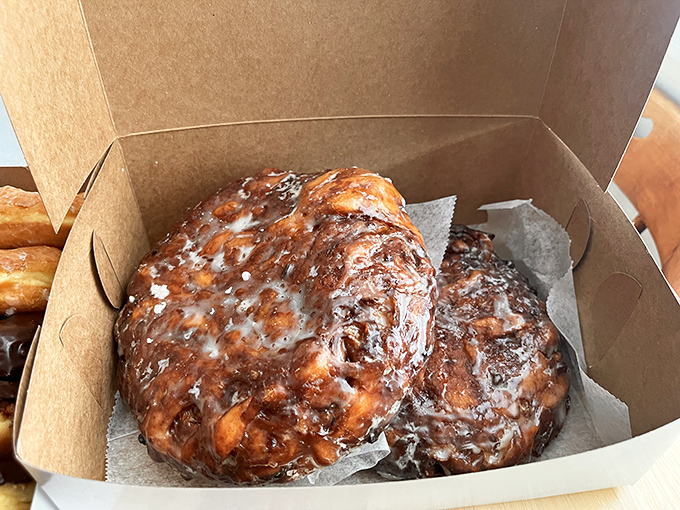 These aren't just apple fritters&mdash;they're edible works of art. Irregular, beautiful monsters of fried dough that make fancy cupcakes look like amateurs.