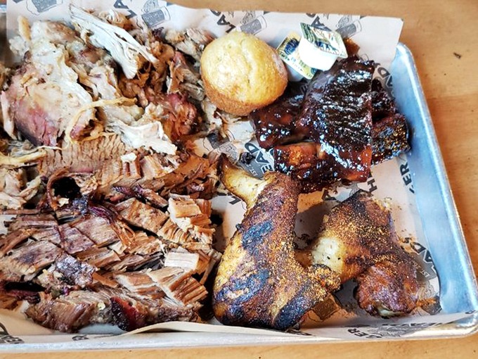 The smokehouse sampler that makes decision-making obsolete. Why choose one meat when this protein paradise awaits?