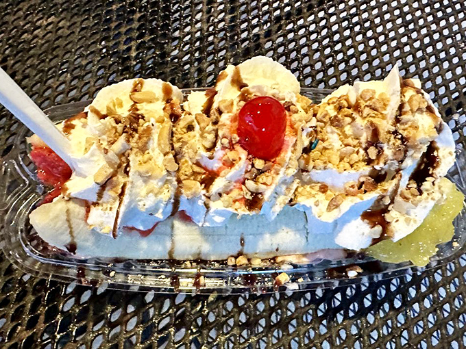 Banana splits at Custard's aren't just desserts&mdash;they're architectural achievements with foundations of fruit and buttresses of whipped cream.