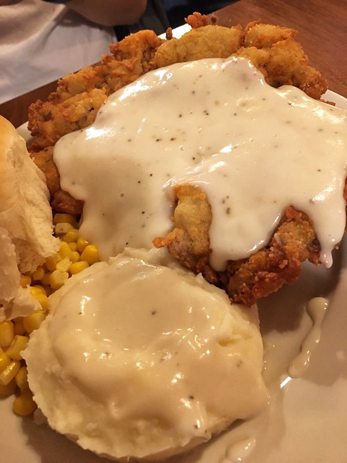 When the breading has that perfect golden crunch and the gravy-to-meat ratio hits mathematical perfection, you know you've found chicken fried steak nirvana.