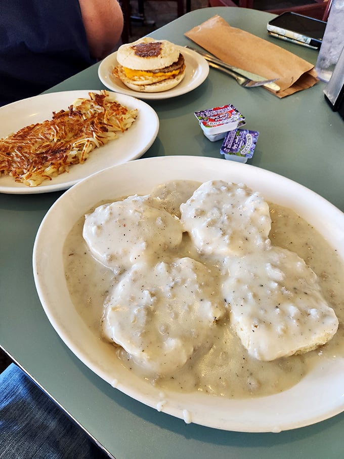 Biscuits and gravy: the ultimate comfort food equalizer. Presidents and plumbers alike bow before this creamy, peppery masterpiece.