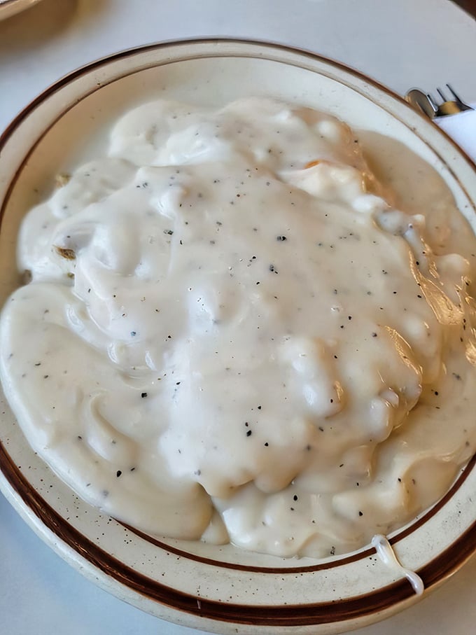Some people meditate, others practice yoga &ndash; I find inner peace in a plate of homemade biscuits drowning in peppered country gravy.