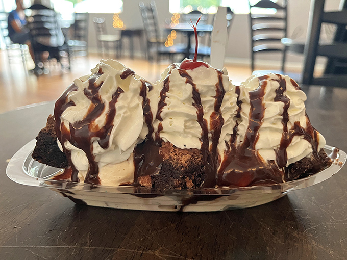 Brownie sundaes: where cake meets ice cream in a relationship so perfect it would make romance novelists weep with jealousy.