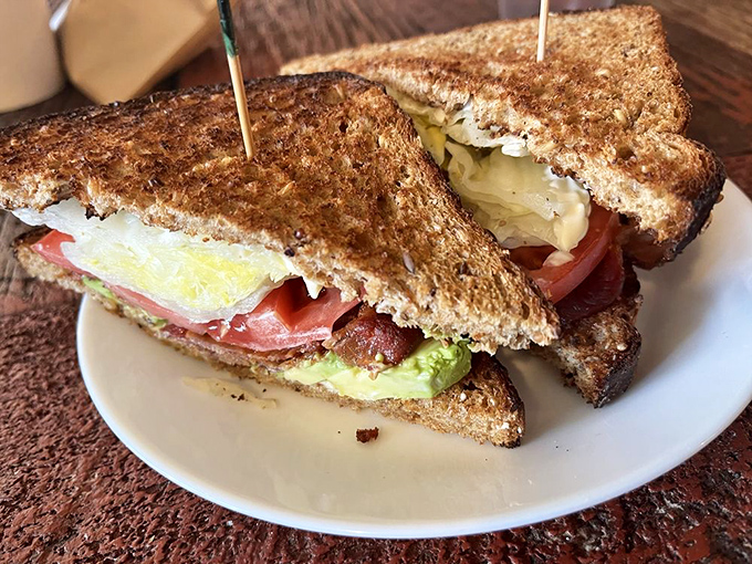 Breakfast sandwiches so perfectly constructed they deserve their own architectural award. The home fries are the supporting cast that steals the show. 