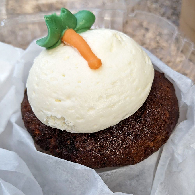 Give me carrot cake in a form I can eat without sharing. Someone heard our selfish dessert prayers and created this handheld masterpiece.