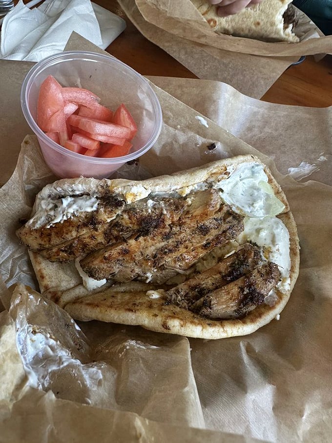 The chicken gyro sandwich &ndash; where grilled poultry meets tzatziki in a handheld romance that puts most Hollywood love stories to shame.