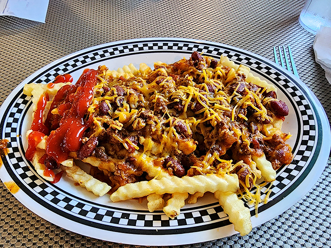 Chili cheese fries: The holy trinity of comfort food. Crispy, savory, and cheesy enough to make you forget all about your diet plans.