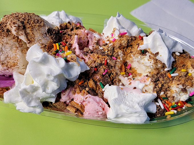 Chocolate-dipped waffle bowls wearing sprinkle jewelry&mdash;because sometimes the vessel deserves to be as spectacular as what fills it. 