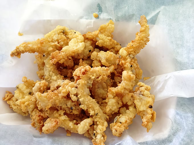 These clam strips aren't just fried&mdash;they're transformed into crispy, golden treasures that would make Neptune himself swim upstream to Minnesota.