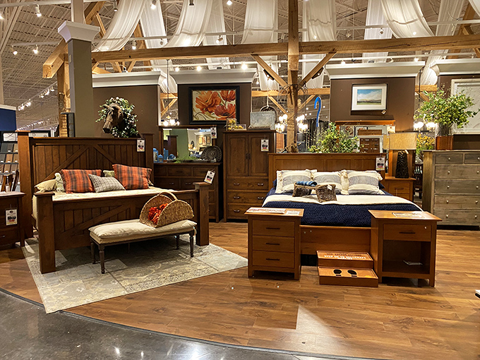 Bedroom sets so inviting, you'll be tempted to test the "no napping" policy. Warm woods create a sanctuary worthy of your sweetest dreams.