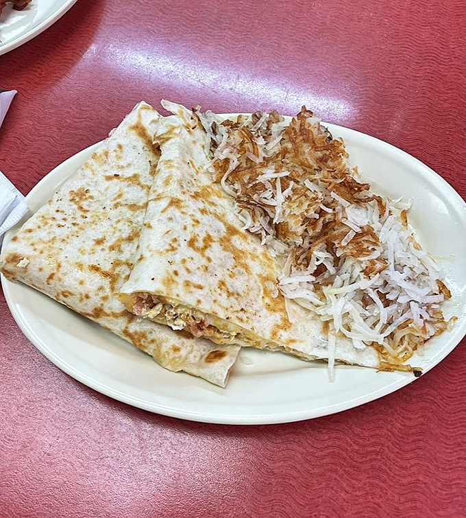 The quesadilla&mdash;proof that folding something in half and adding cheese can solve most of life's problems, at least until dinner.