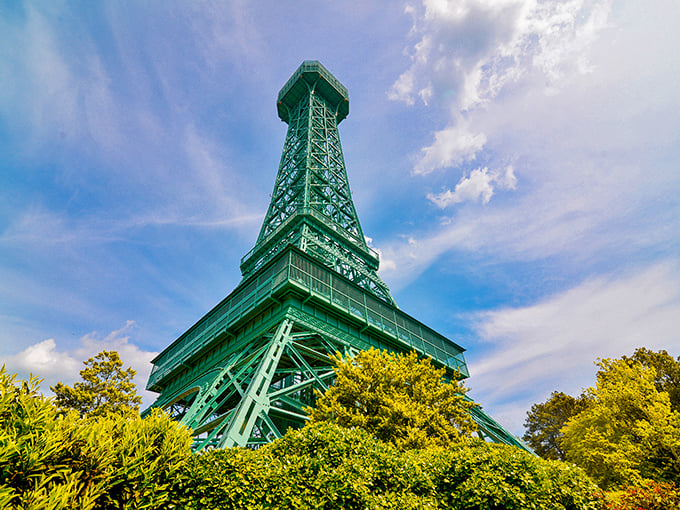 Standing tall since 1975, Kings Dominion's Eiffel Tower offers the thrill of Paris without the jet lag or language barrier.