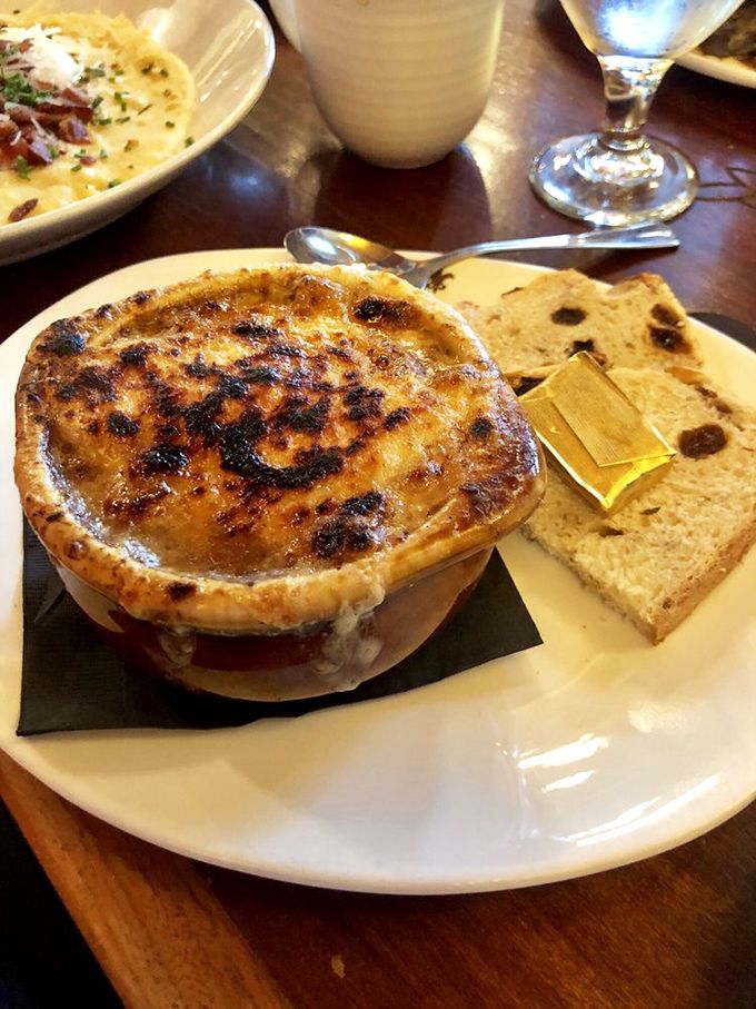 Breaking through that golden cheese canopy is like unwrapping the present you've been eyeing all Christmas morning. 