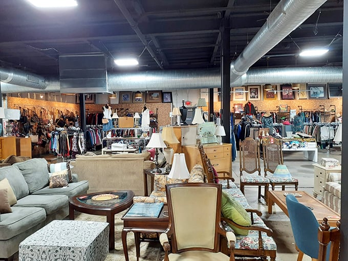 Not just furniture—conversation pieces with stories to tell, arranged in vignettes that make you mentally redecorate your living room on the spot.