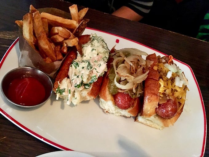 Hot dogs elevated to an art form. These aren't your ballpark franks&mdash;they're gourmet sausages nestled in perfect buns with toppings that mean business.