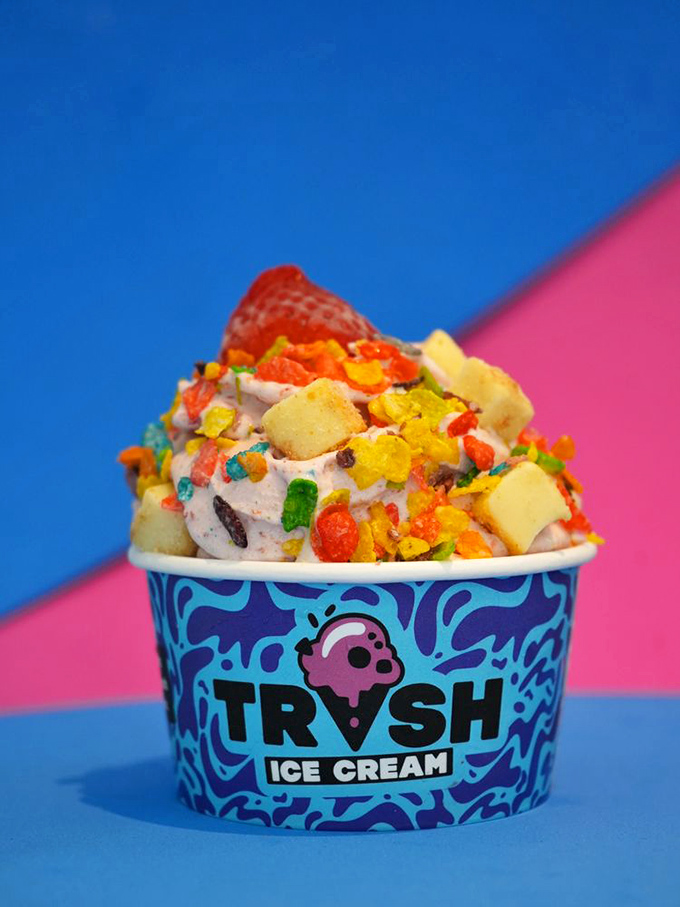 The Karma Chameleon doesn't just change colors&mdash;it changes your perspective on what ice cream can be, with Fruity Pebbles bringing the rainbow revolution.
